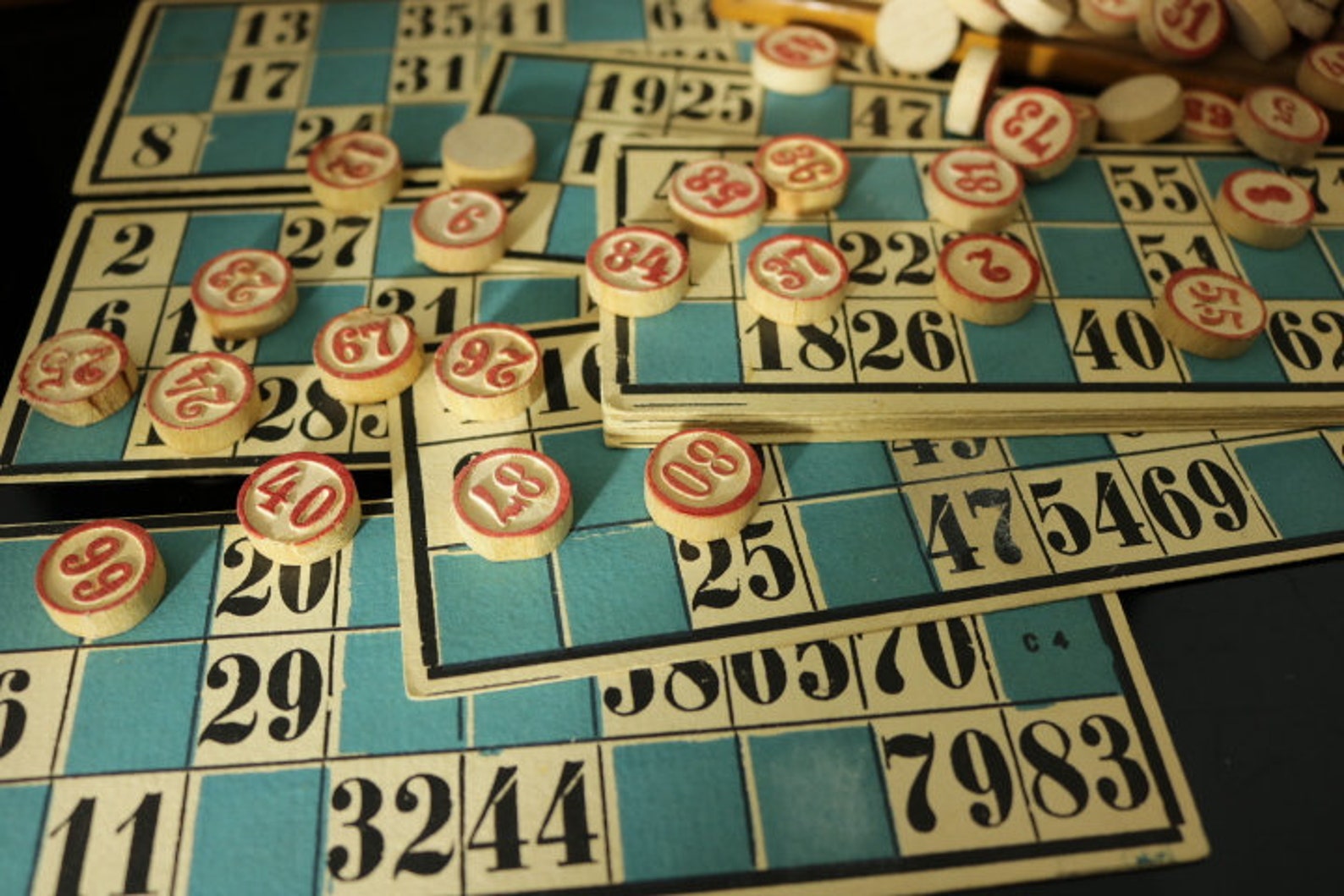 Antique LOTTO Table Game in Collectible Condition With 12 - Etsy