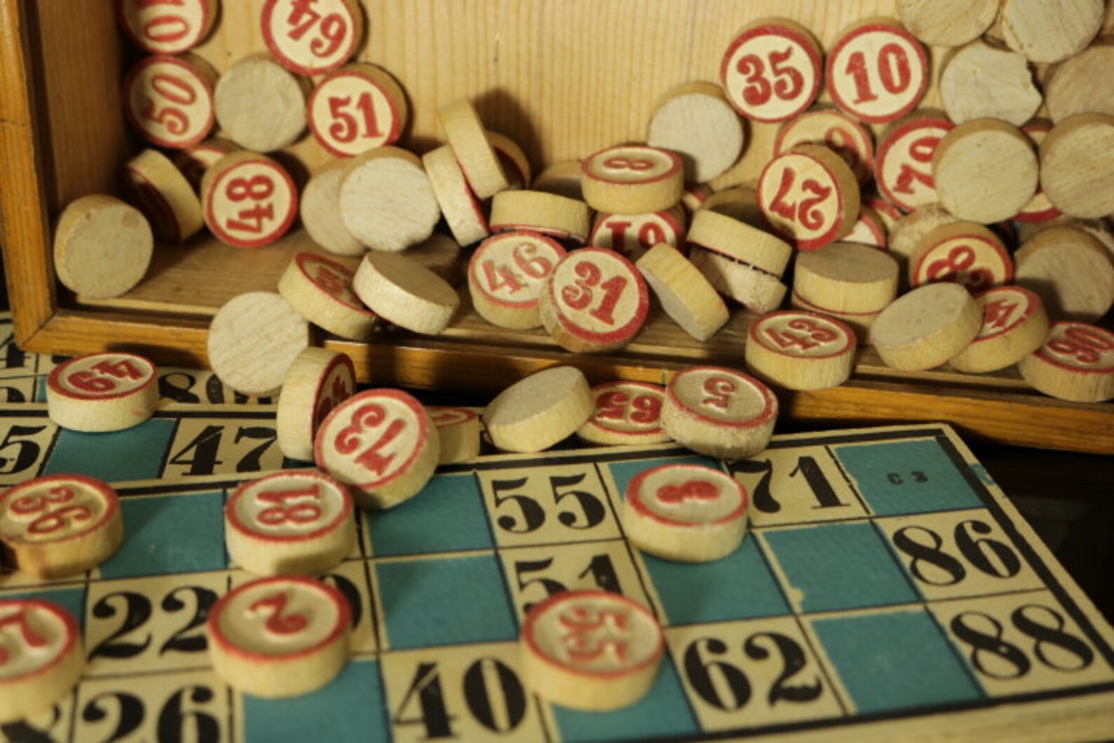 Antique LOTTO Table Game in Collectible Condition With 12 - Etsy