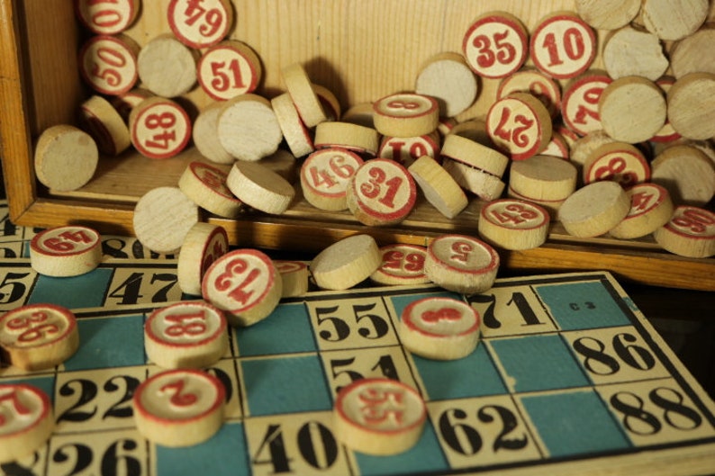 Antique LOTTO Table Game in Collectible Condition With 12 - Etsy