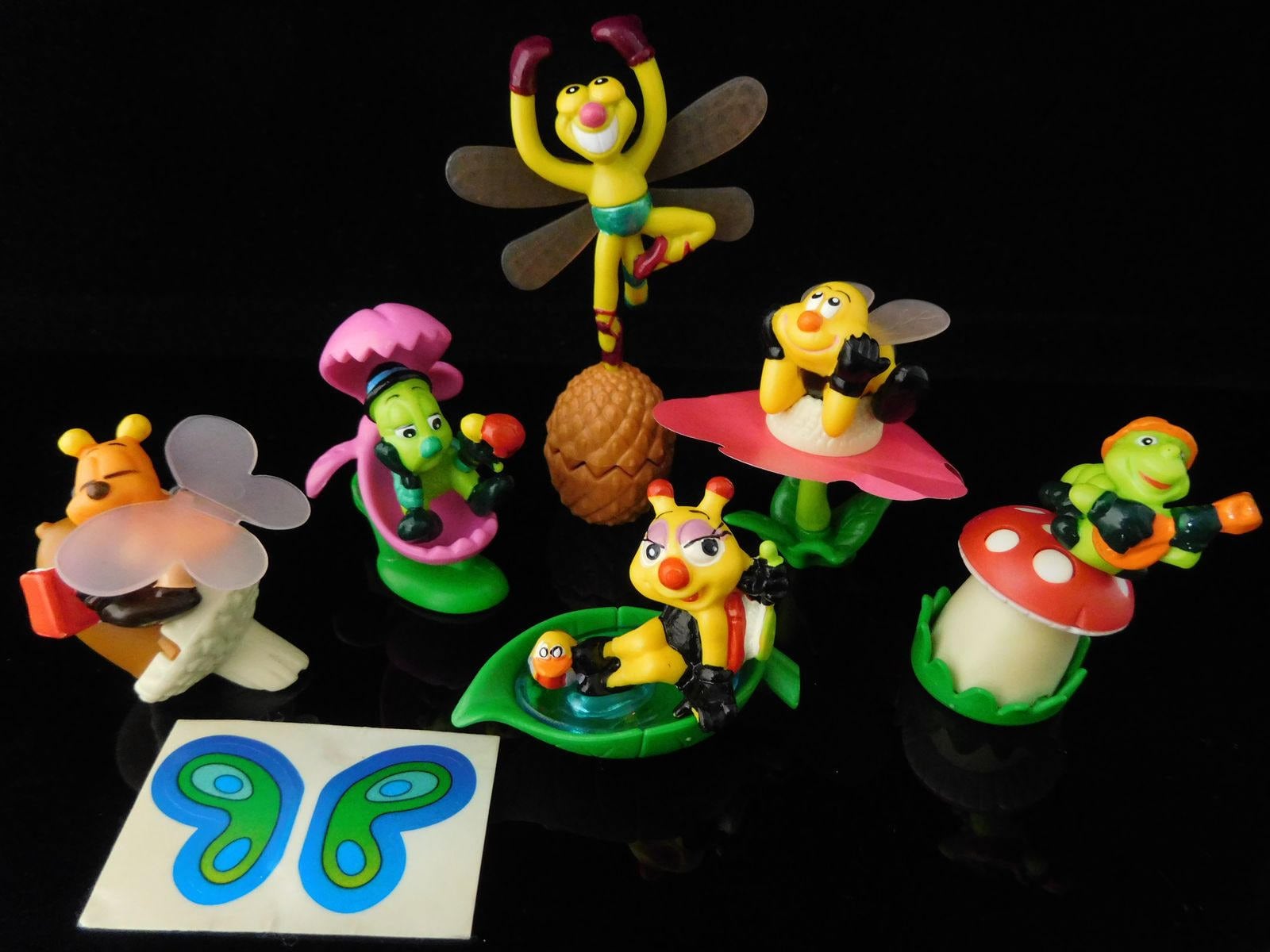 Vintage Toys, Collectible, Maya the Bee, Eruca, Dragonfly, Butterfly ...