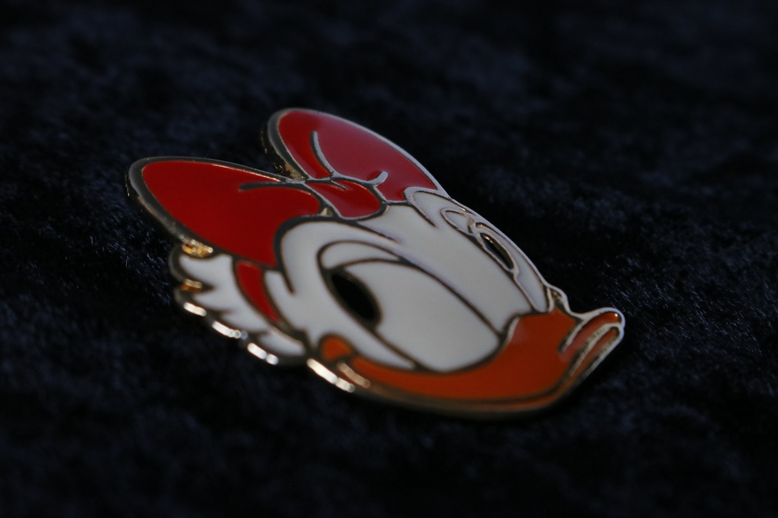 BIG Gold plated enamel vintage Comic Pin Miniature Toys | Etsy