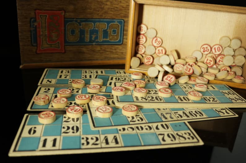 Antique LOTTO Table Game in Collectible Condition With 12 - Etsy