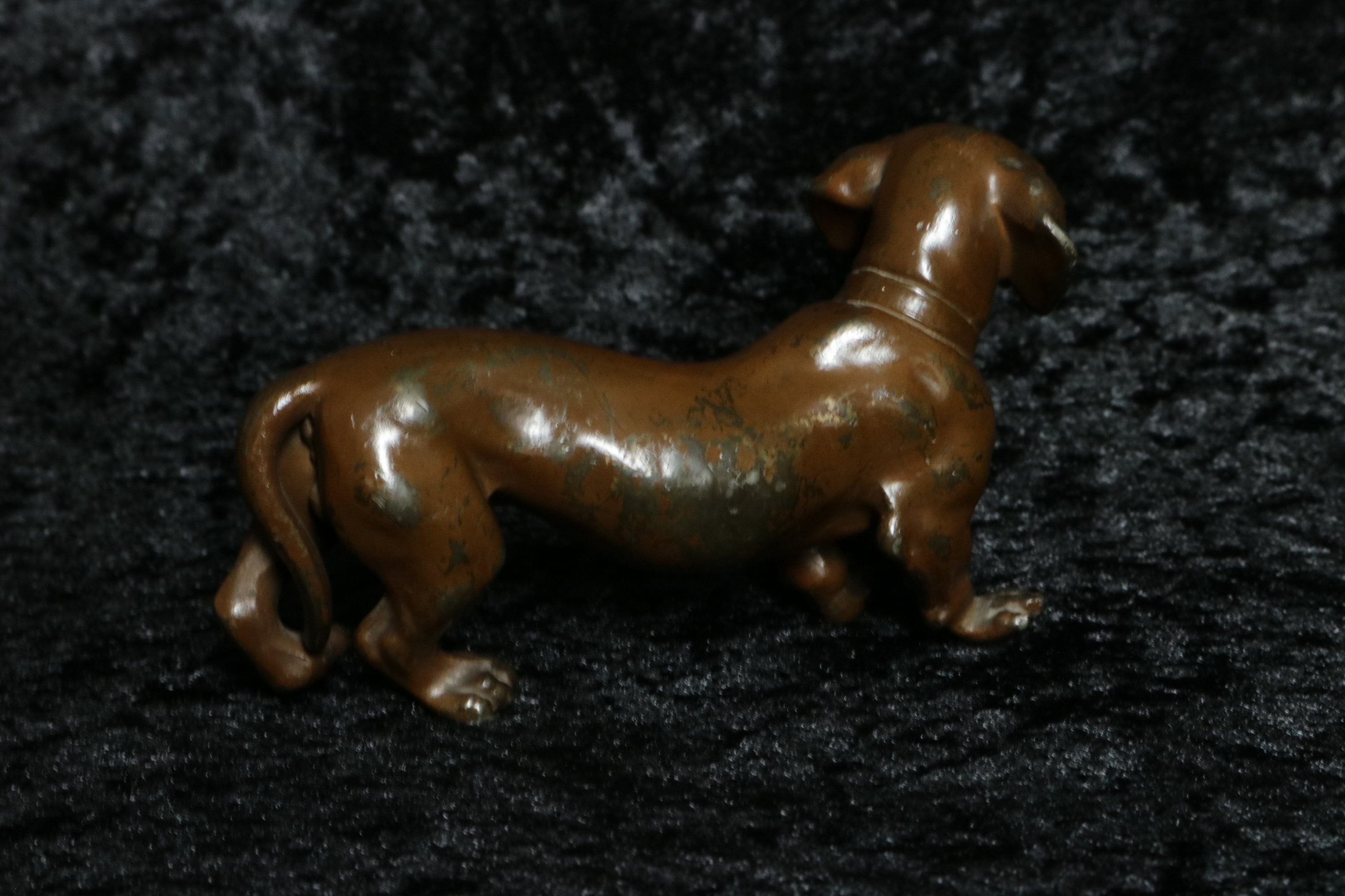 Vintage Toys Collectible Bronze Dachshund Bronze Miniatur | Etsy