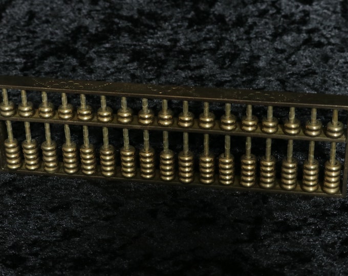 Chinese Antique Collection Pure Copper Hand Carved Abacus Ornaments ...