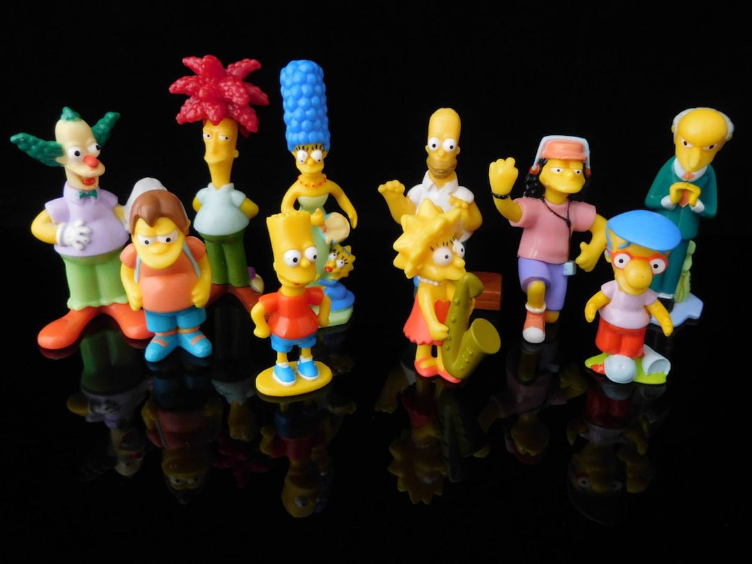 Vintage Toys, Collectible, the Simpsons, With Nelson, Krusty, Marge ...