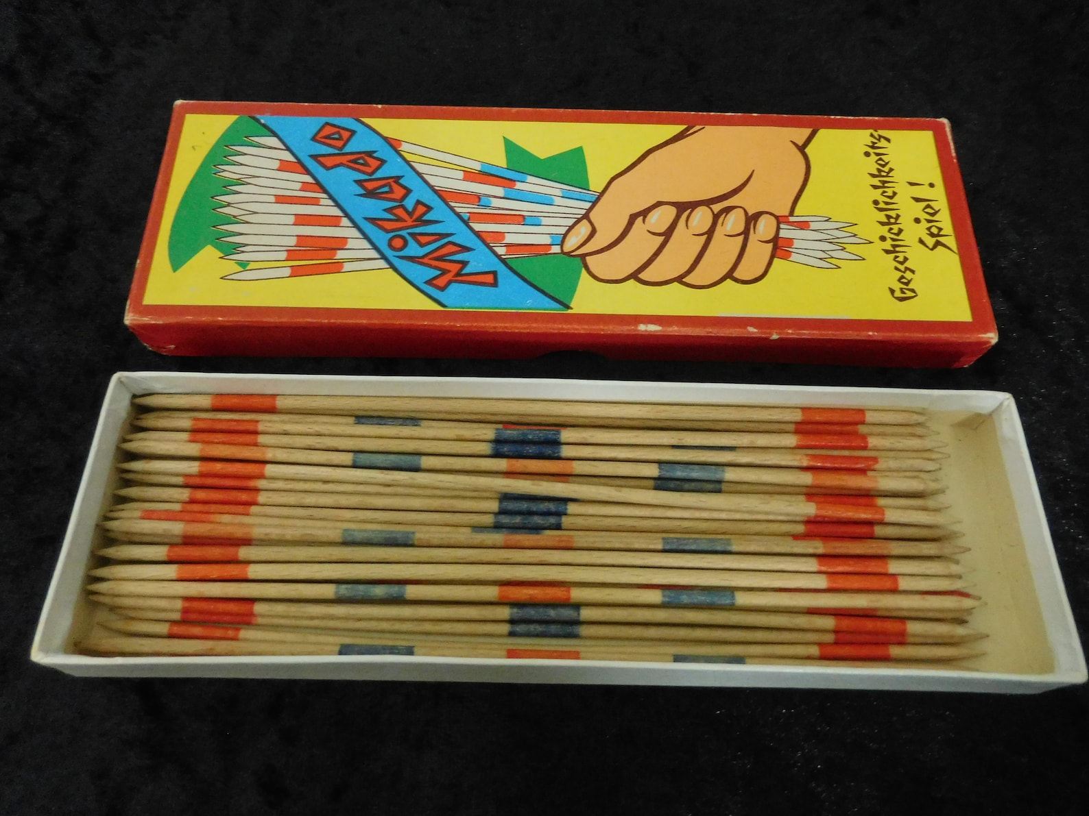Table Game Collectible Vintage Mikado Pick-up Sticks Game - Etsy