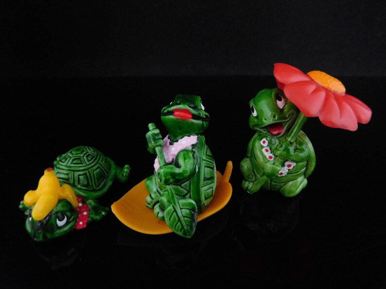 Vintage Toys, Collectible, TERRAPINS 1992, Garden Turtles, Complete ...