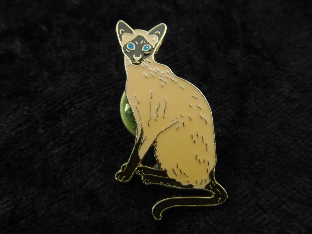 Vintage LOGO PIN, Miniature Toys, Enamel Cat, Enamel Pin, Cat Pin ...