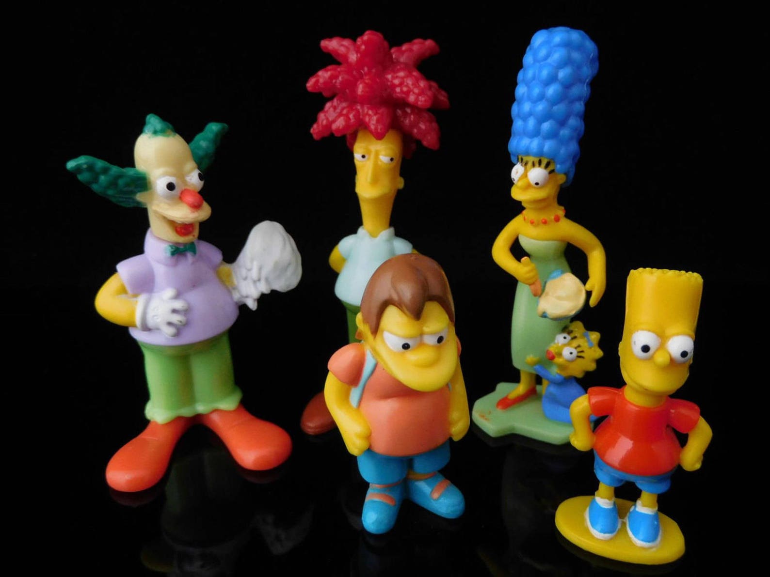 Vintage Toys, Collectible, the Simpsons, With Nelson, Krusty, Marge ...