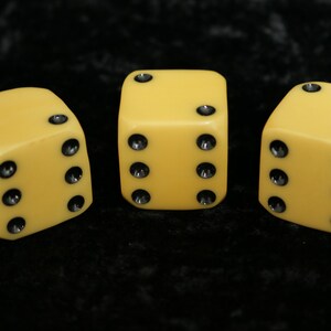RARE Collectible BIG Dice Table Game, Set of 3 Pcs Bakelit Dice ...