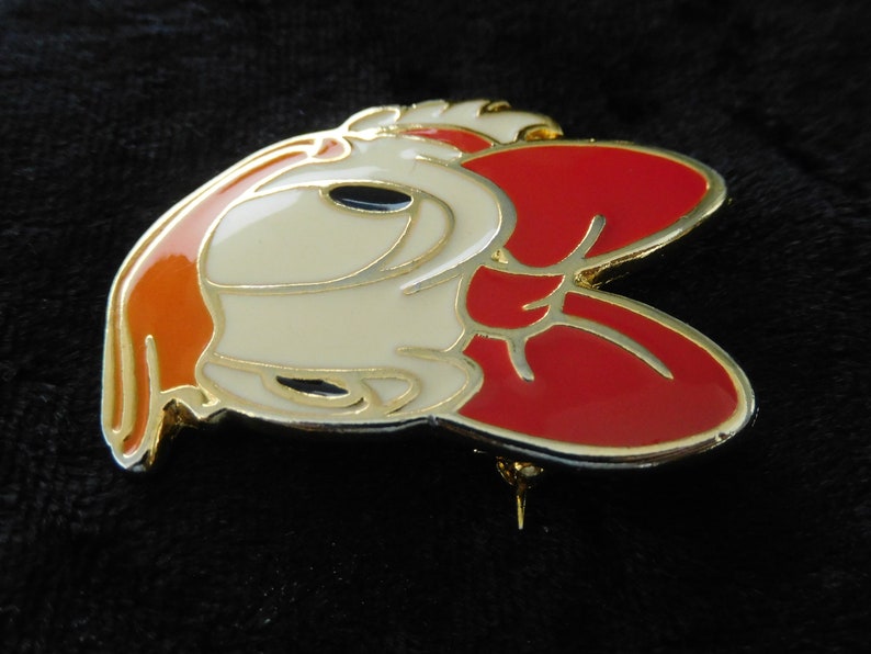BIG Gold Plated Enamel Vintage Comic Pin Miniature Toys - Etsy