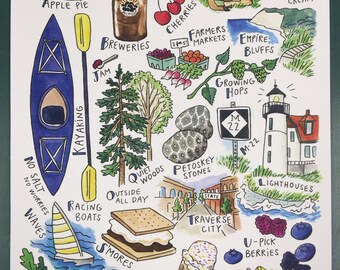 Michigan Alphabet - Etsy