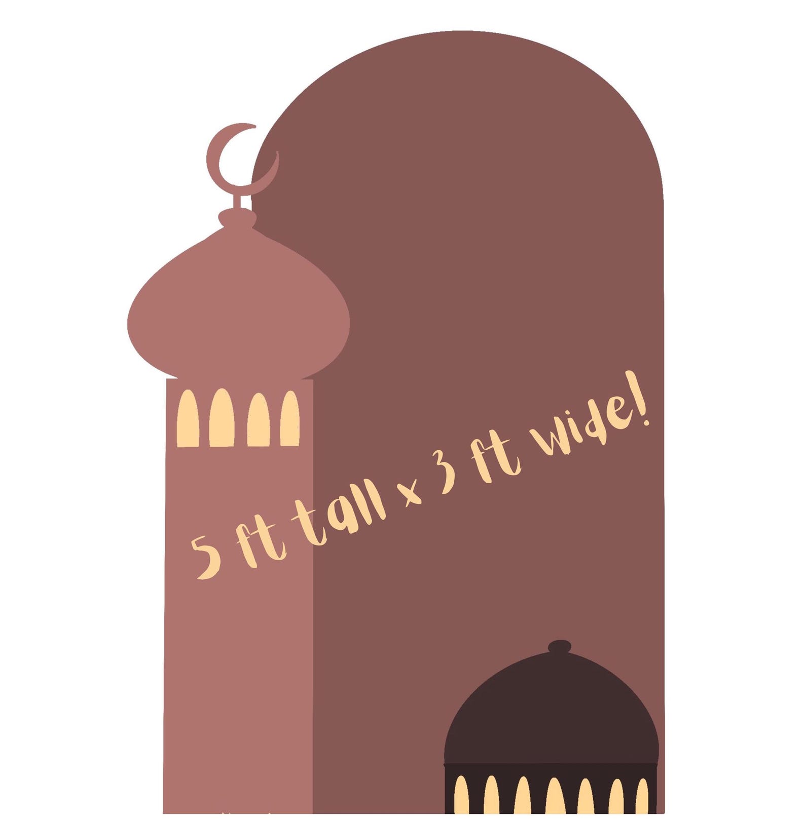 Ramadan Arch Wall Decal, Peel and Stick Arch Wall Sticker, Eid and ...