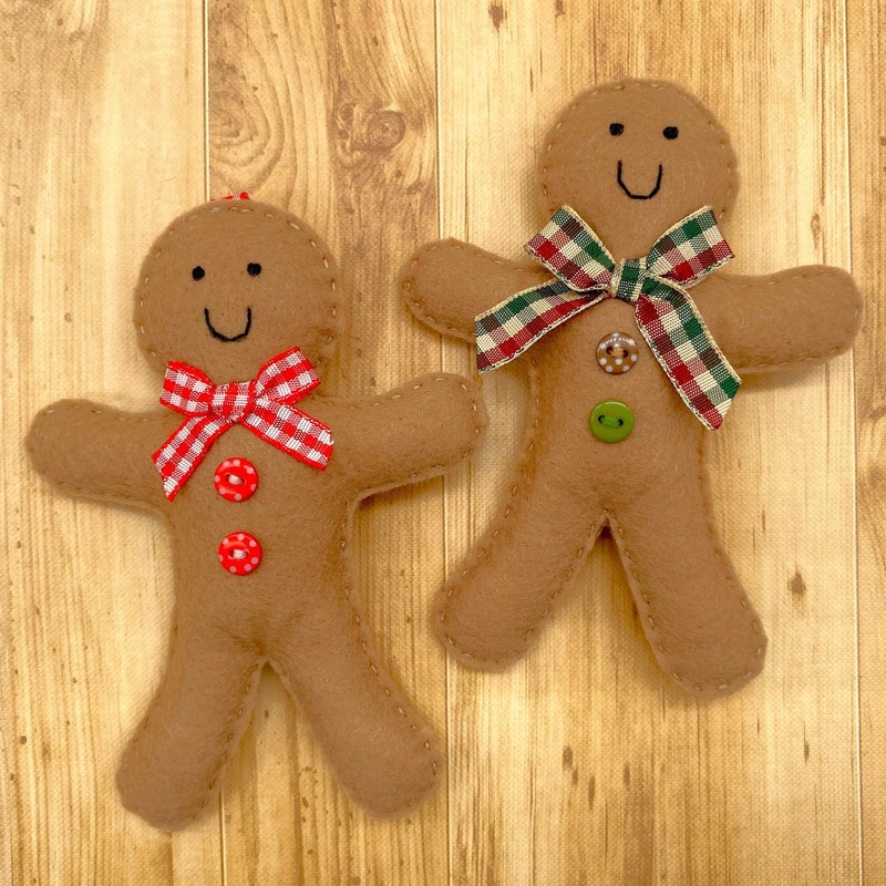 Felt Gingerbread Man - Etsy UK