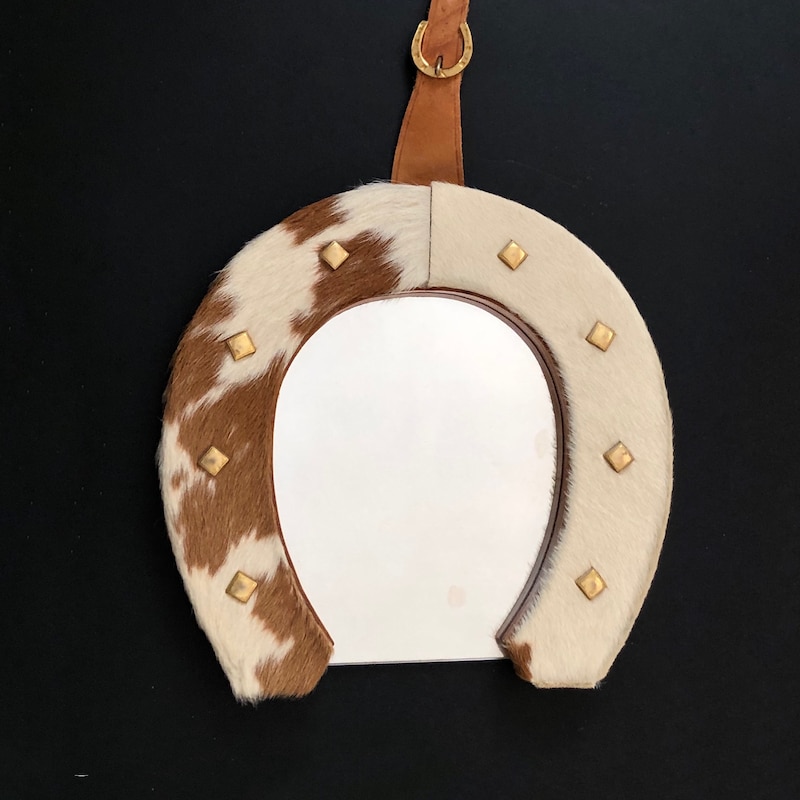 Cowhide Mirror - Etsy