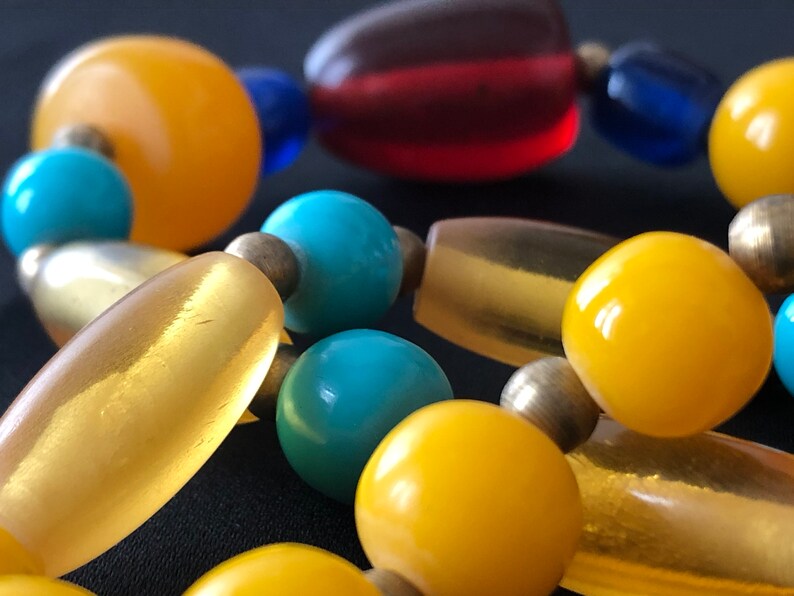 Marc Labat Multicolored Beaded Necklace Ethnic Vibes - Etsy