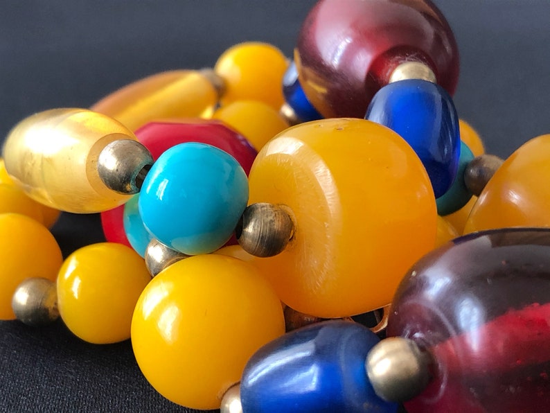 Marc Labat Multicolored Beaded Necklace Ethnic Vibes - Etsy