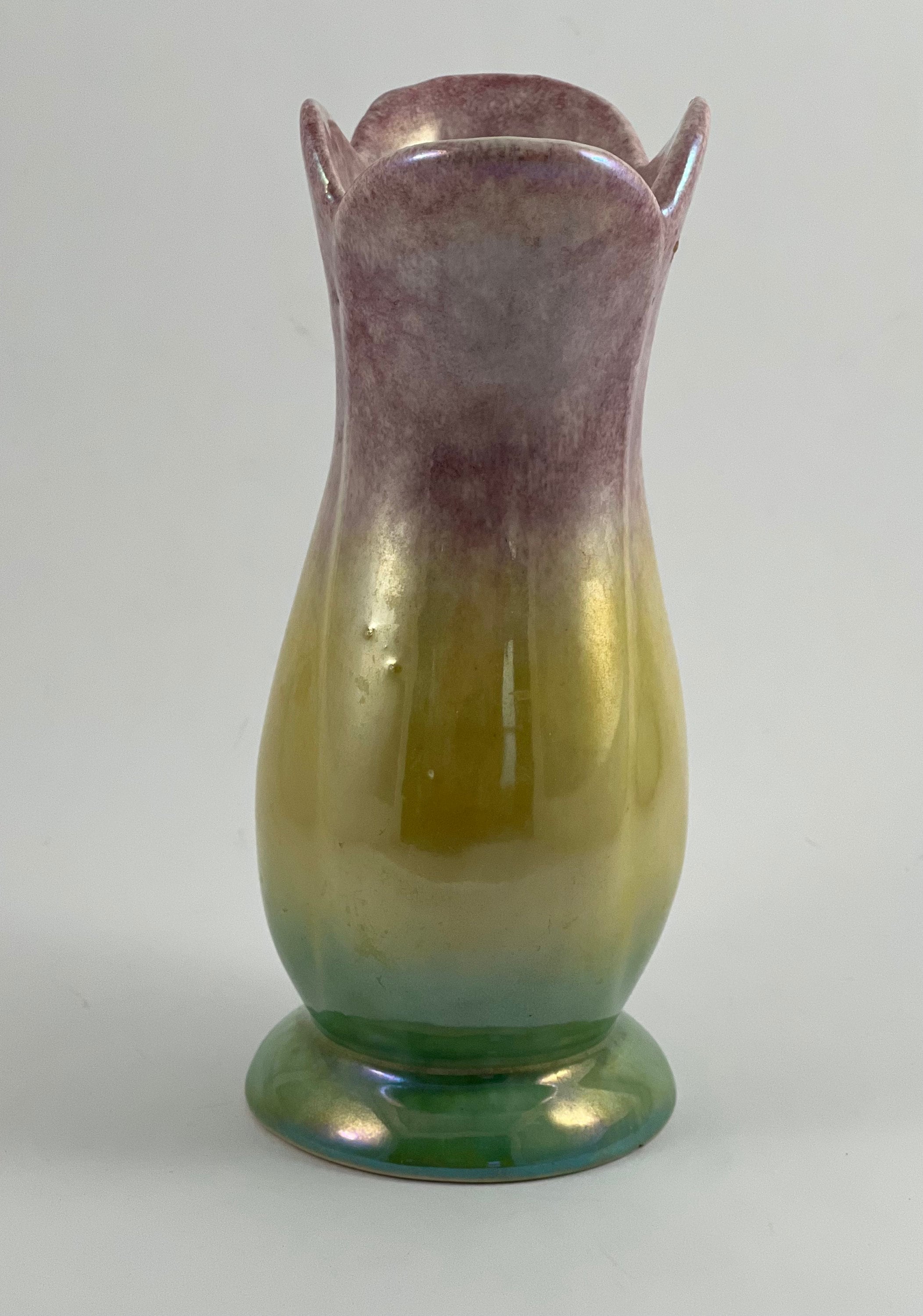 MCM German Lusterware Signed Vase, 1956 Stuttgart Germany Collectors ...