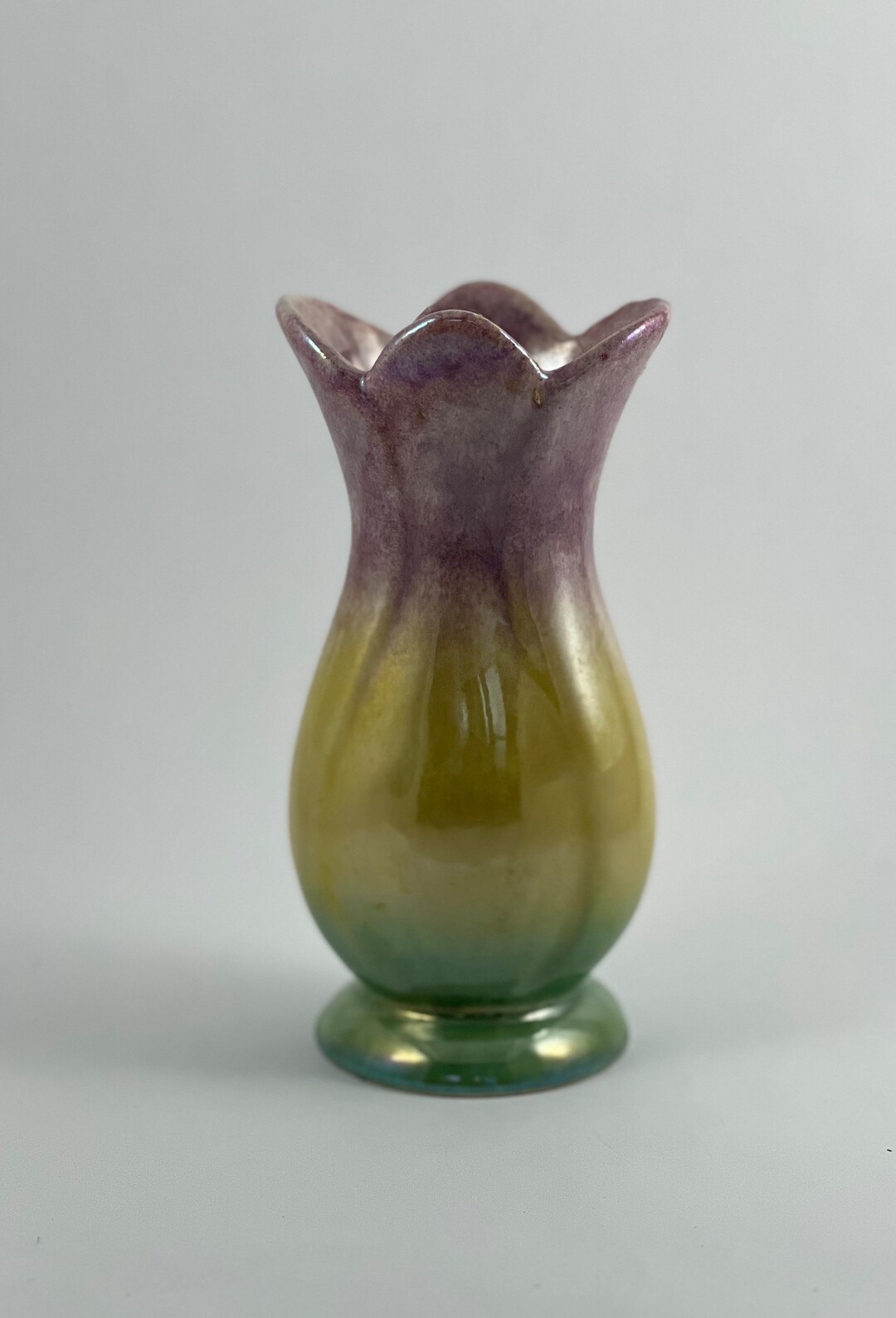 MCM German Lusterware Signed Vase, 1956 Stuttgart Germany Collector’s ...