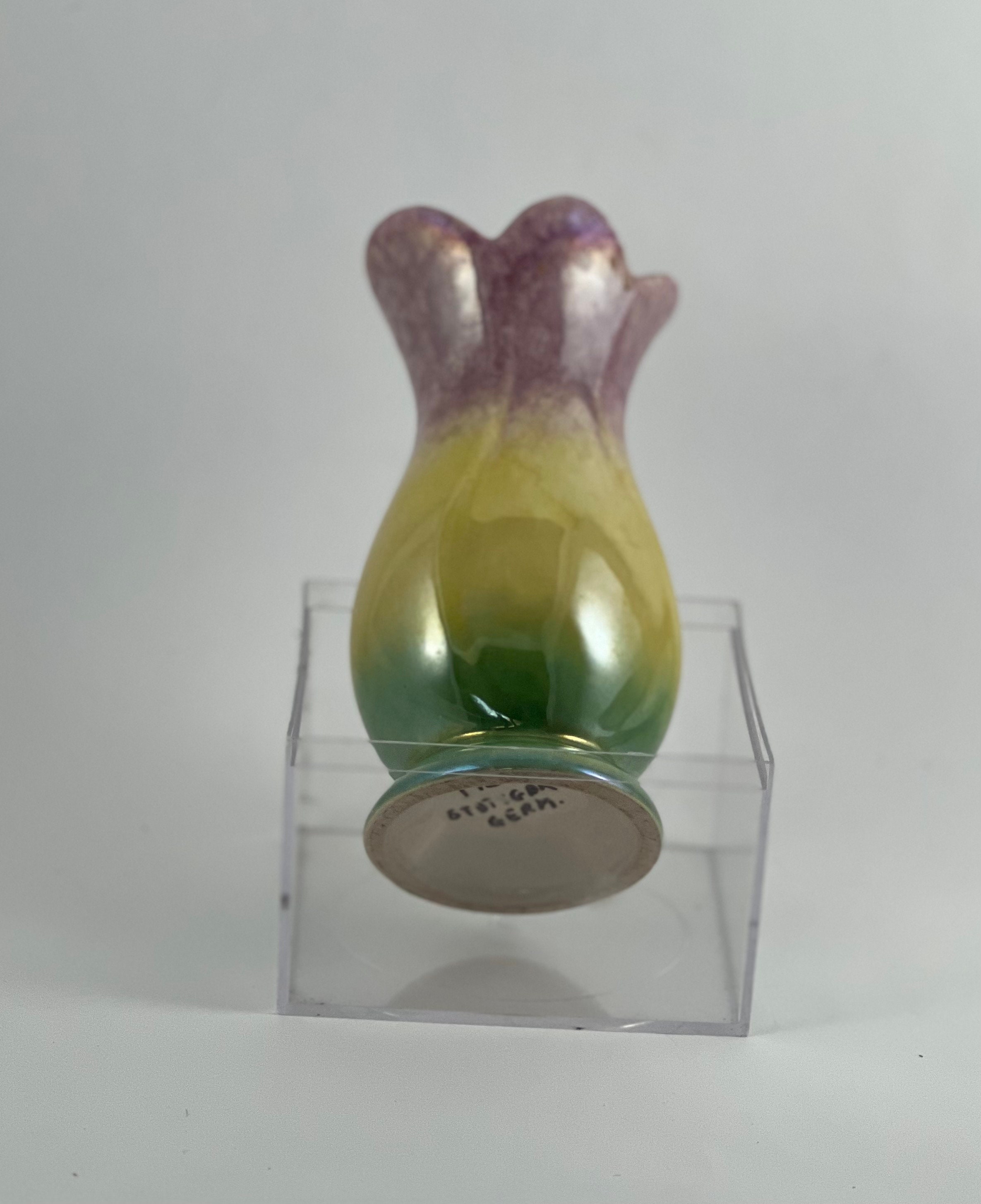 MCM German Lusterware Signed Vase, 1956 Stuttgart Germany Collectors ...