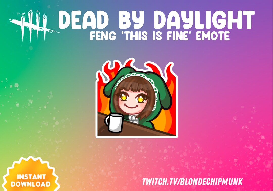 DBD Bunny Feng Min This is Fine Emote Dead by Daylight - Etsy
