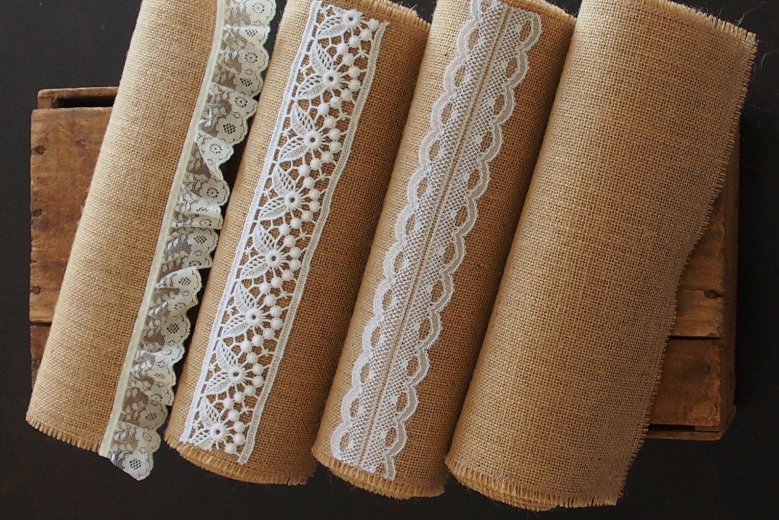 Rustic Burlap / Hessian Table Runner in Customised Lengths - Etsy Australia
