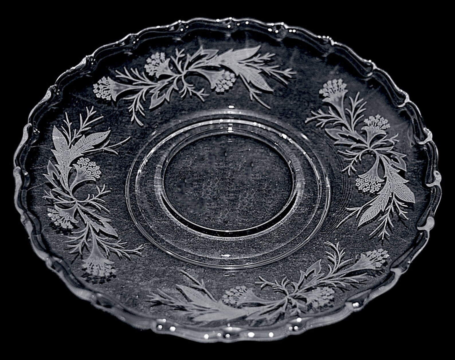 Fostoria Lovely Crystal Heather Cup and Saucer - Etsy