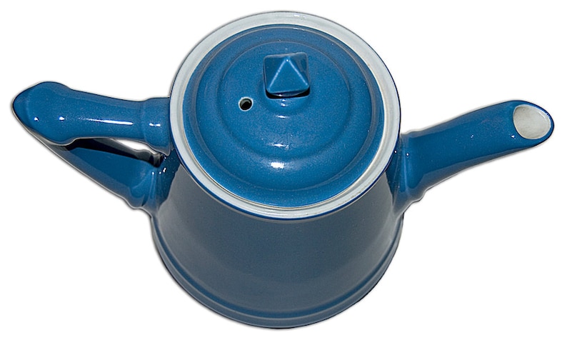 Hall China Musical Teapot Medium Blue With Original TEA FOR TWO Music ...