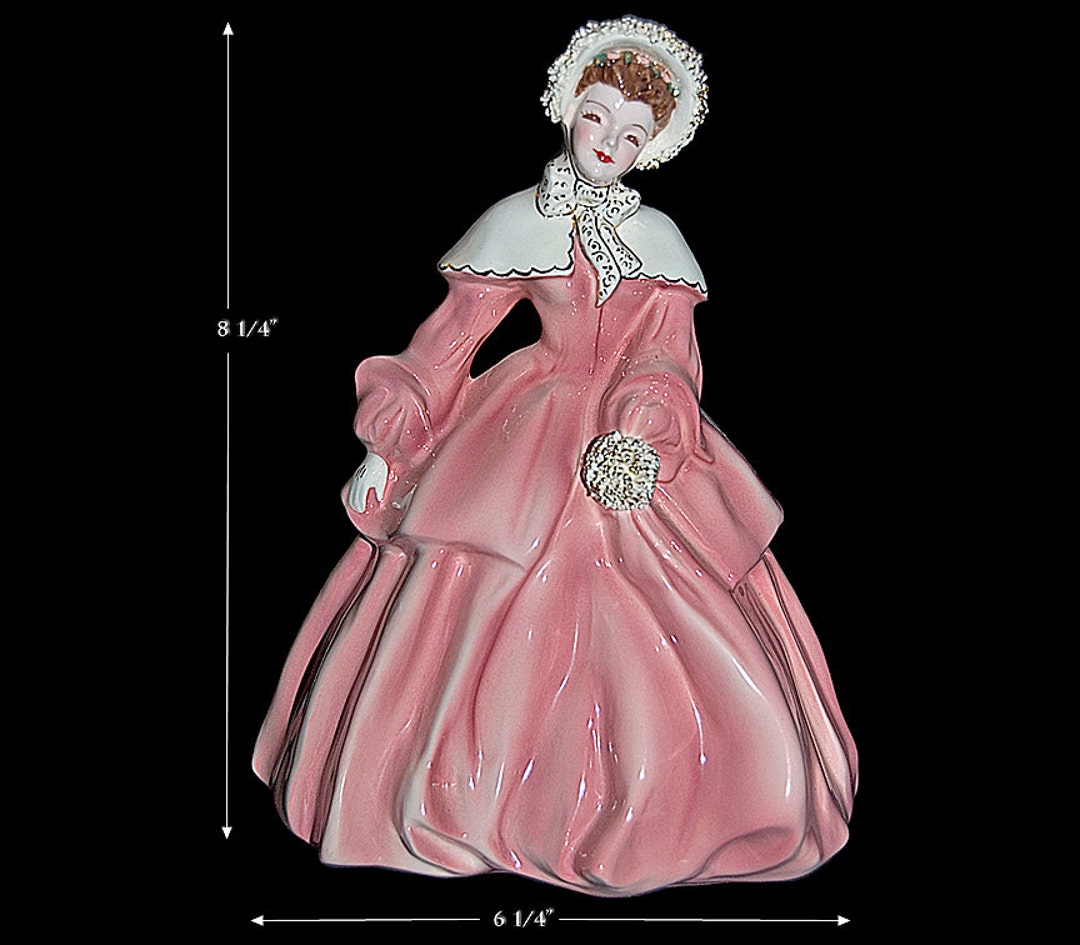 Florence Ceramics Abigail Figure / Rose Dress Beautiful - Etsy