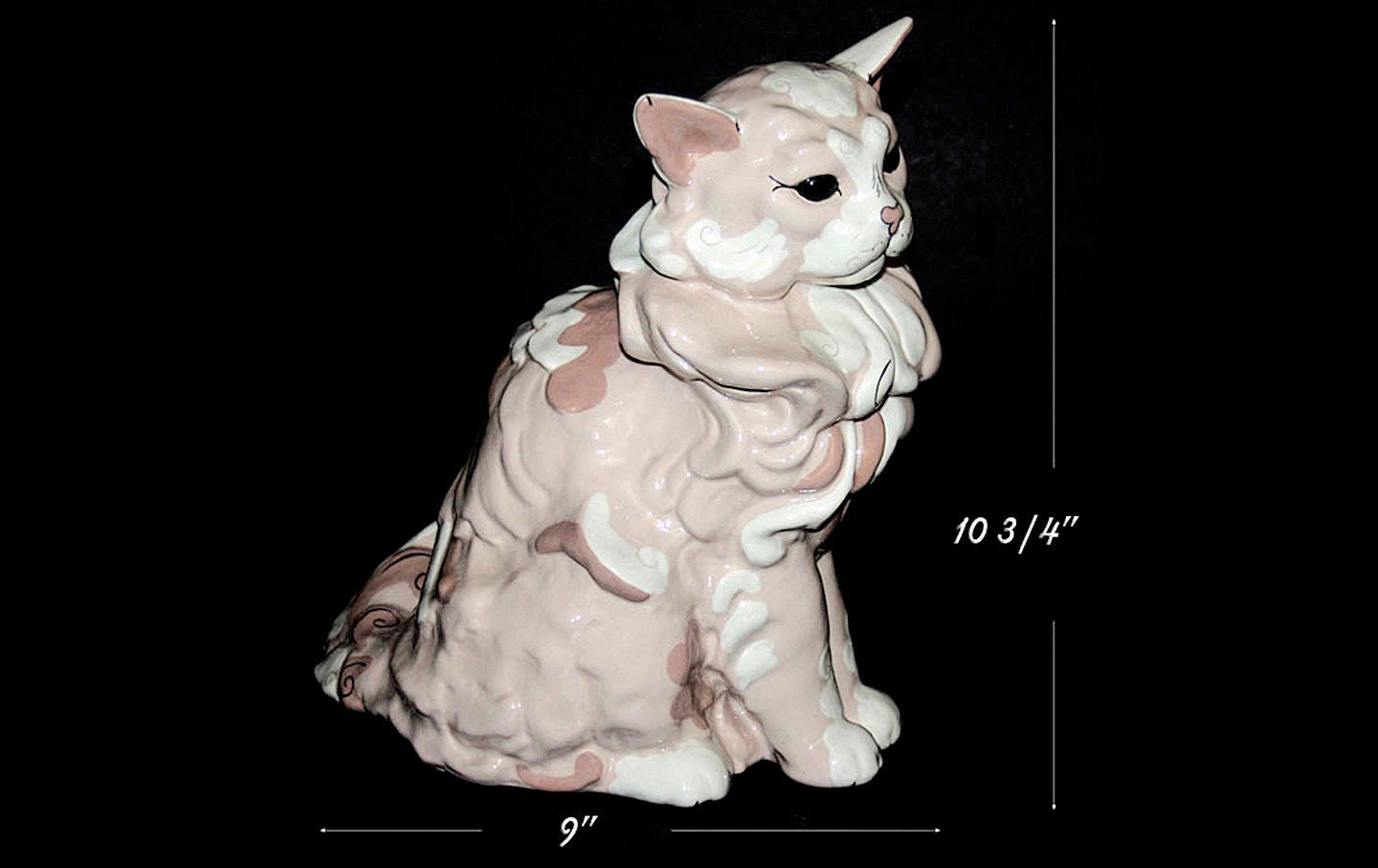 Kay Finch Adorable Large 11 Sitting Cat Figure - Etsy