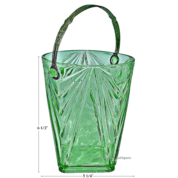 Green Indiana Glass - Etsy