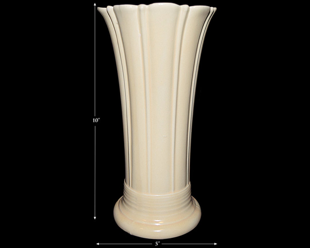 Homer Laughlin Fiesta Ivory Vintage 10" Vase --- Original Issue 1936 ...