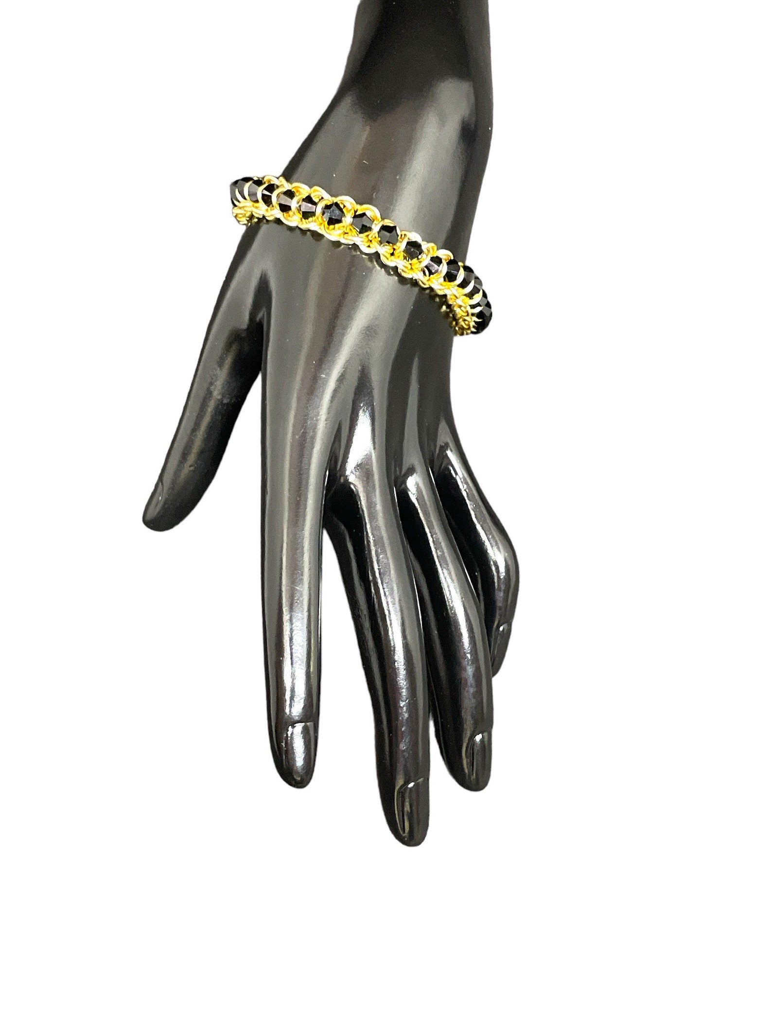 Spine of the Centipede Bracelet, Chainmaille Bracelet With Swarovski ...