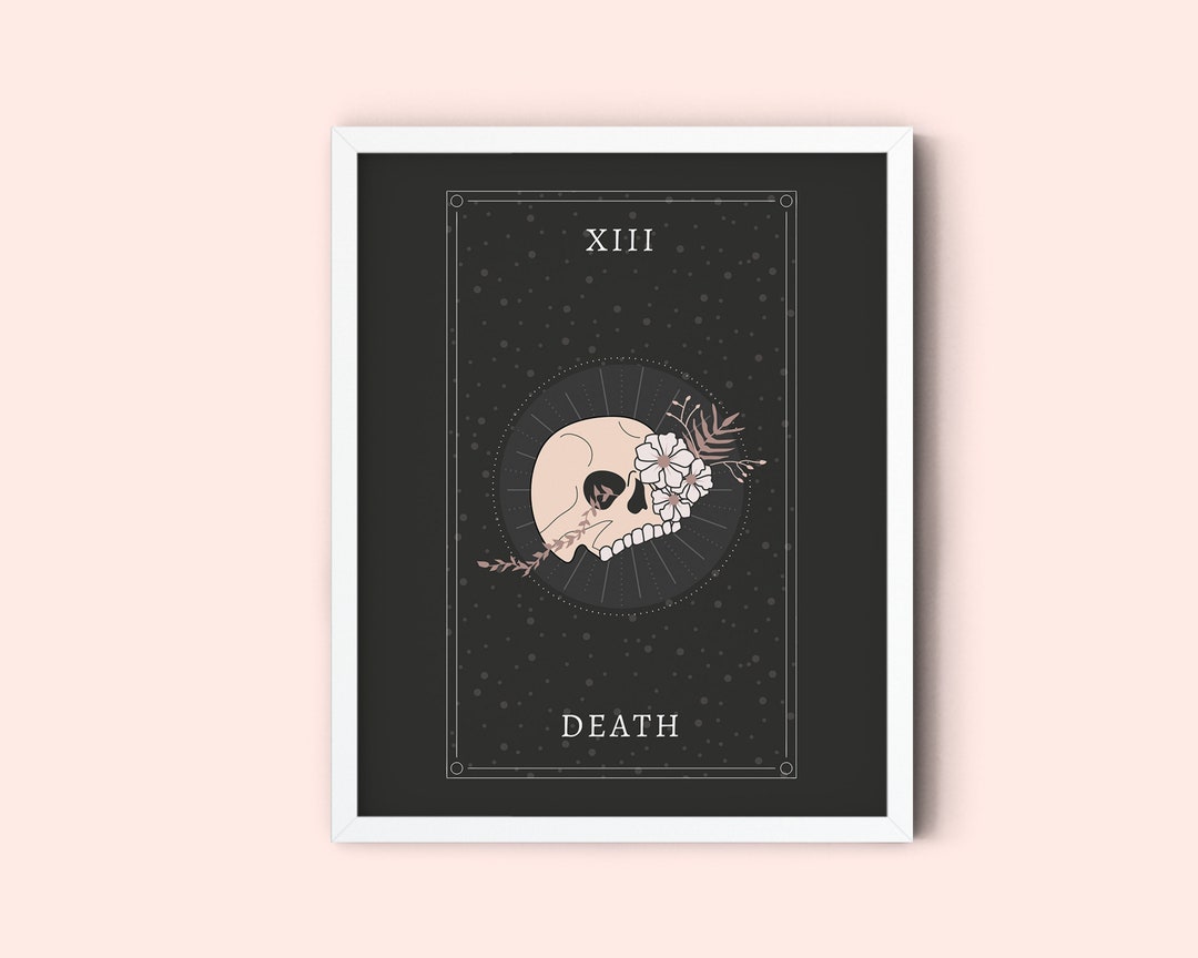 Death Tarot Card Digital Art Print - Etsy