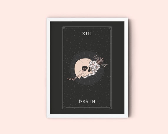 Death Tarot Card Digital Art Print - Etsy