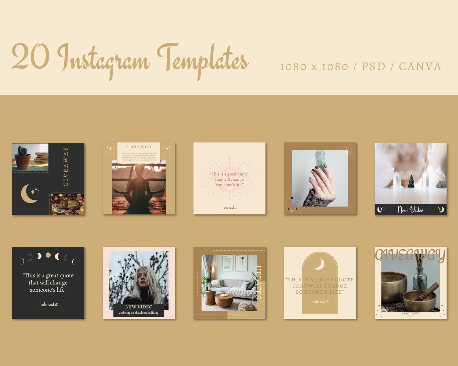 Instagram: Modern Magic Post Templates - Etsy
