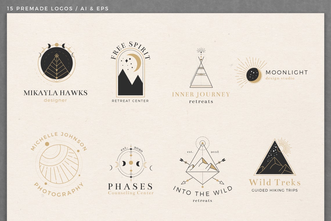 Logos and Graphics: Spiritual Retreat Pre-made Logos and Graphic ...