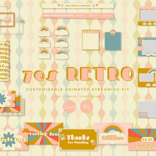 Trippy Space Animated Twitch Overlay Package - Etsy