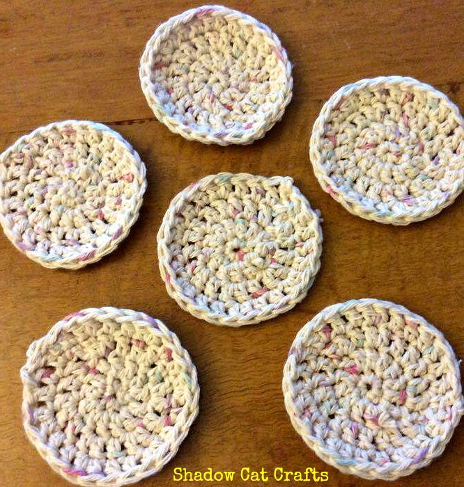 Zero Waste Organic Crochet Cotton Handmade Harvest Face Scrubbie Set of ...