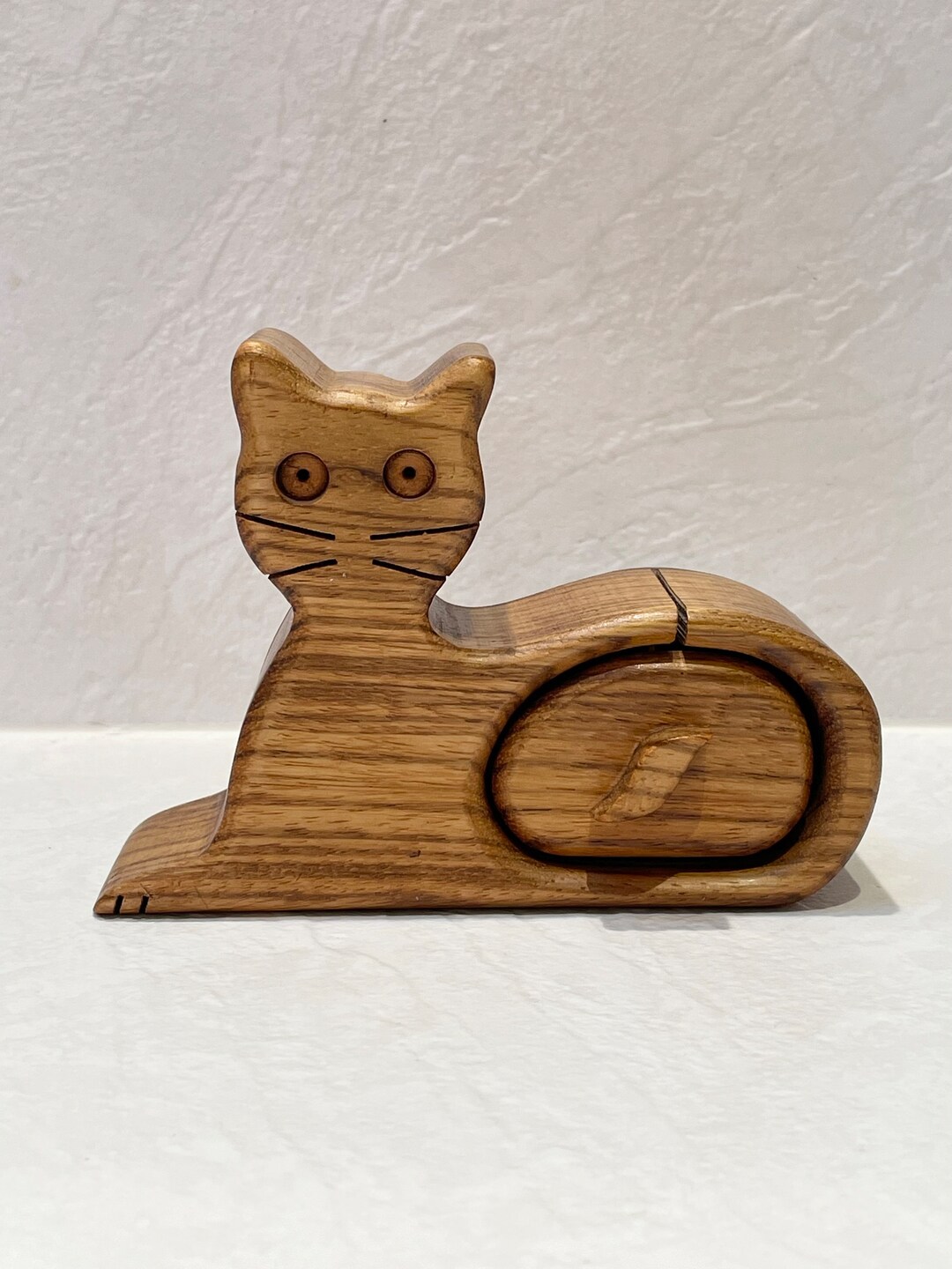 VTG Arlene Brand Wooden Cat Trinket Box| Letter and Stamp Holder|ring ...
