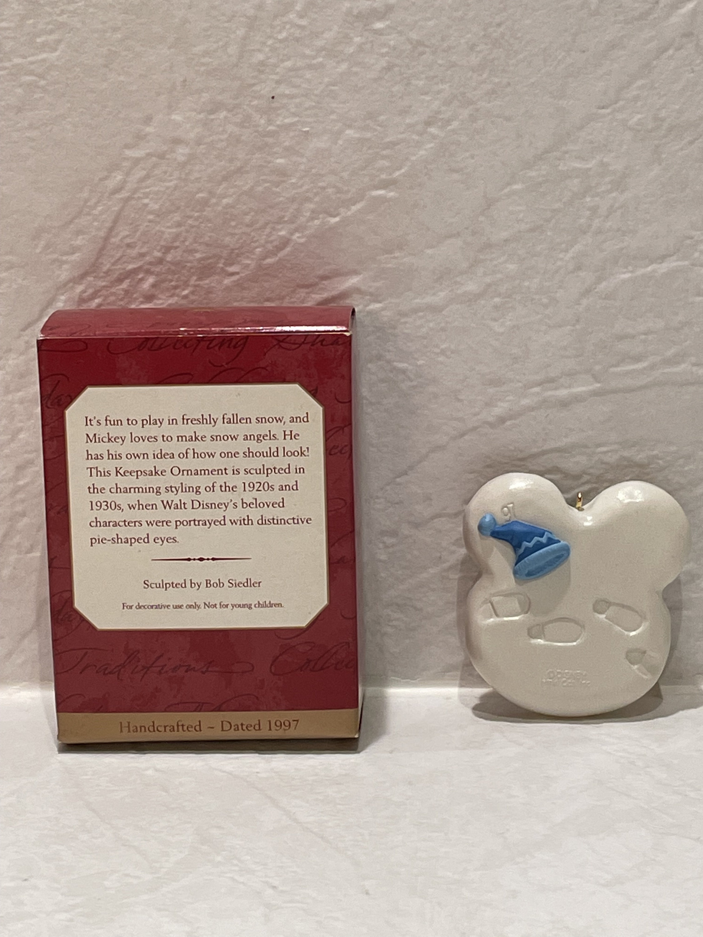 1997 Mickey's Snow Angel Mickey and Co Hallmark Keepsake - Etsy