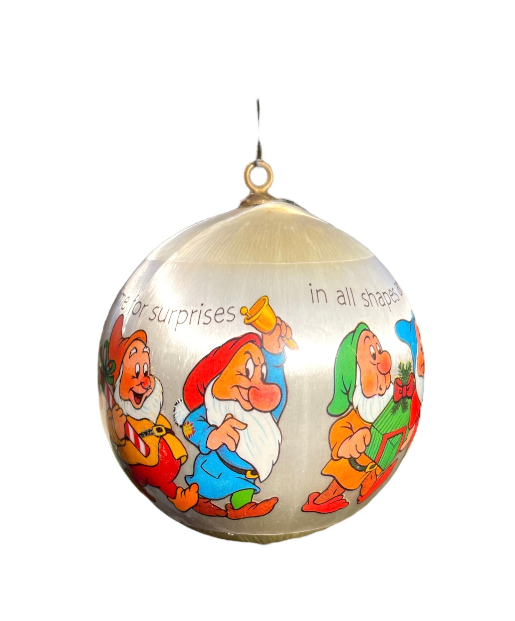 1982 Vintage Disney Seven Dwarfs Christmas Ornament Hallmark Keepsake ...