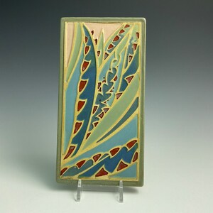 Handmade Ceramic Art Tile, Agave Succulent Tile - Etsy