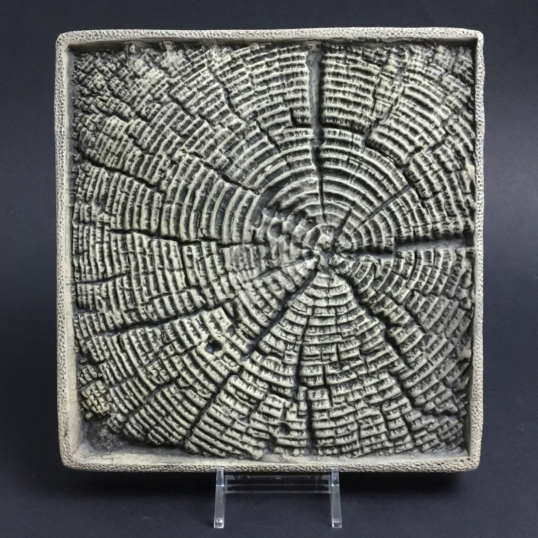Handmade Ceramic Wood Life Caste Art Tile - Etsy