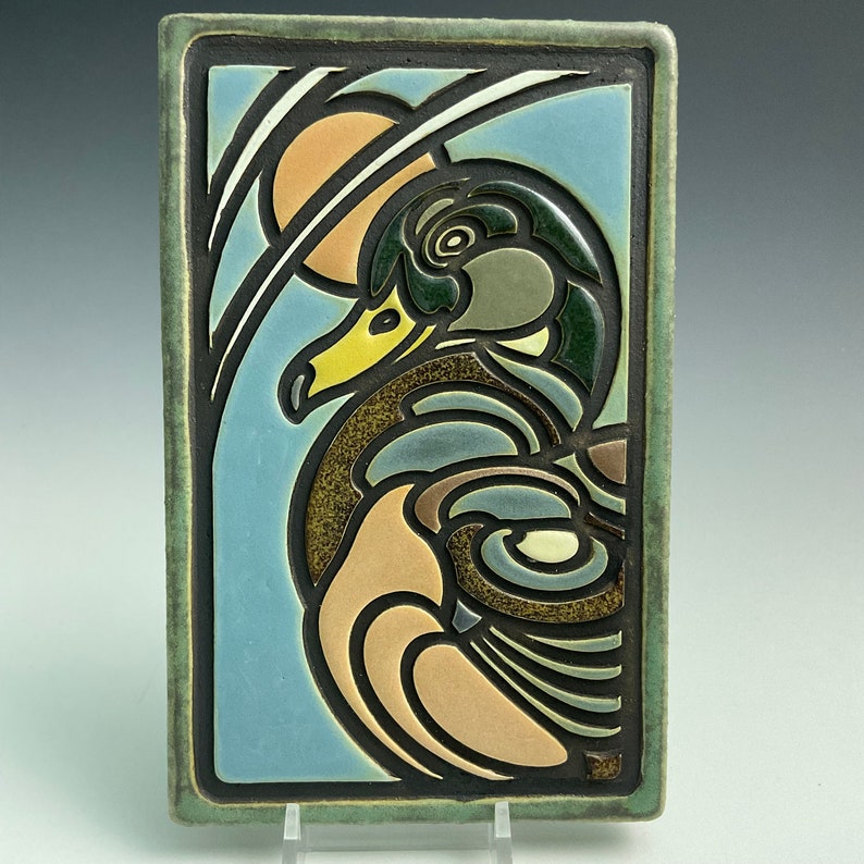 Handmade Ceramic Art Tile, A Mallard, Duck Tile - Etsy