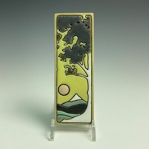 Handmade Ceramic Landscape Art Tile - Etsy
