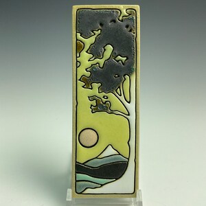 Handmade Ceramic Landscape Art Tile - Etsy