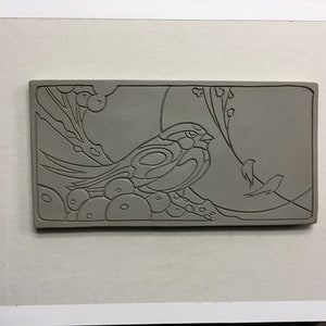Handmade Ceramic Bird Art Tile - Etsy