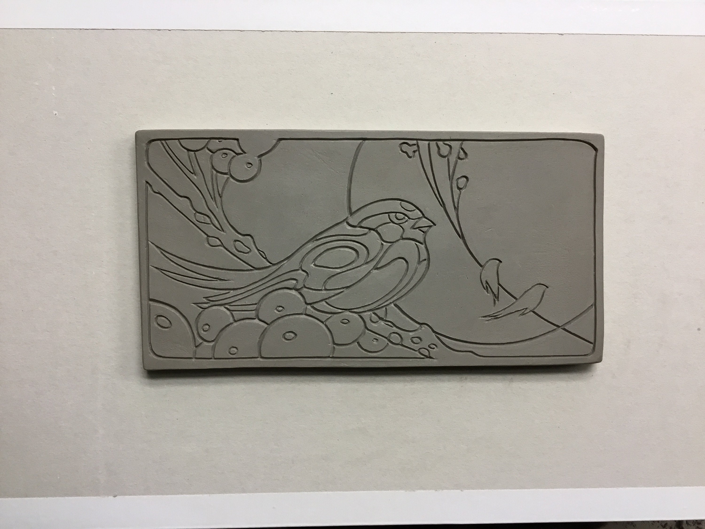Handmade Ceramic Bird Art Tile | Etsy