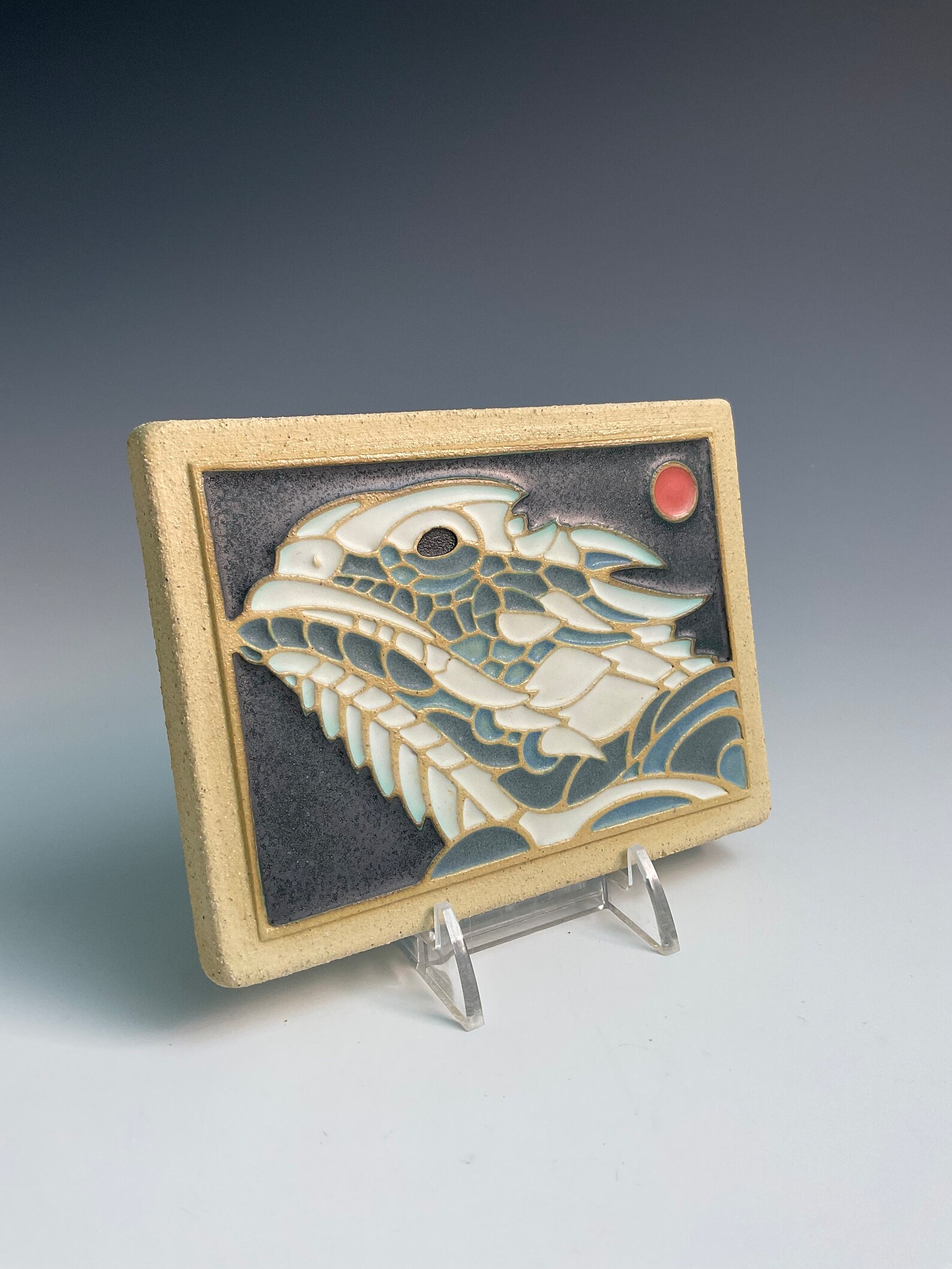 Handmade Ceramic Art Tile, Horned Lizard - Etsy